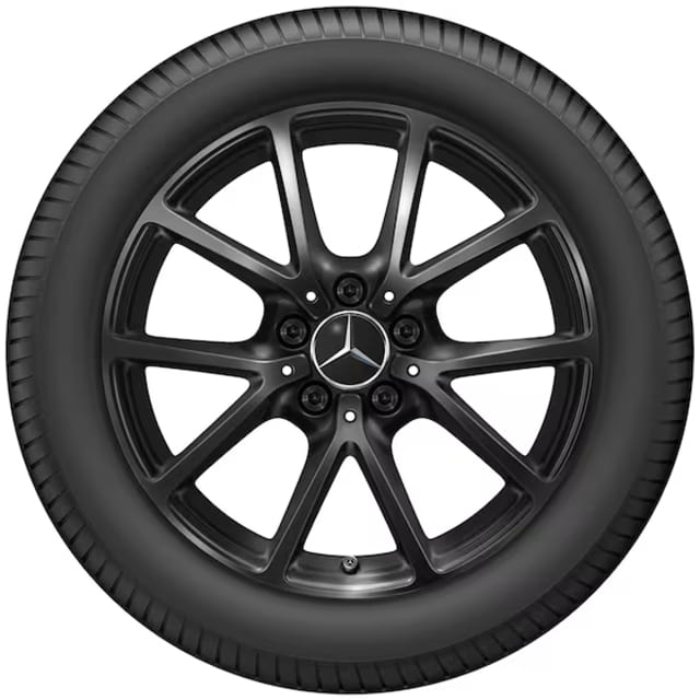 17-inch wheel set CLA C174 10-spoke black | A1744012800/4700 7X43