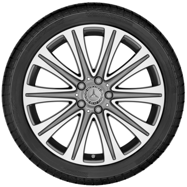 19 inch rims-set in tremolite-metallic 10-spokes E-Class W213 original ...