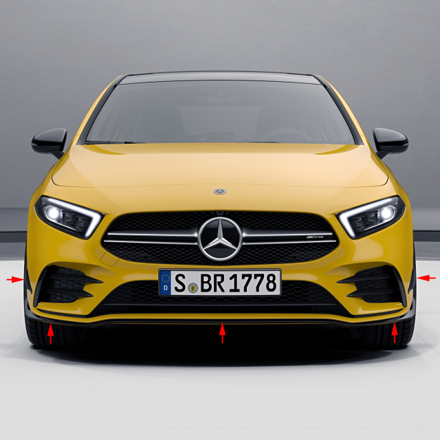 A 35 AMG Aero Frontspoiler & Flaps A-Class 177 genuine Mercedes-Benz ...