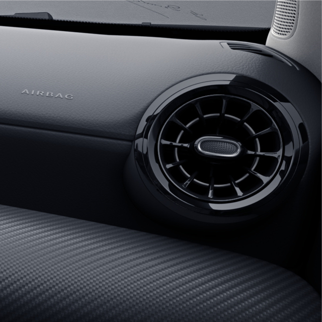 Air vents turbine look black A-Class Original Mercedes-Benz ...