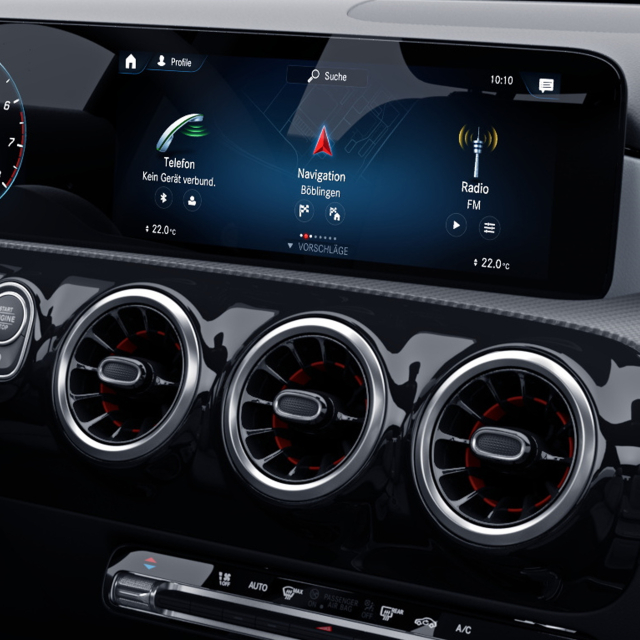 Air vents turbine look silver chrome A-Class Genuine Mercedes-Benz ...