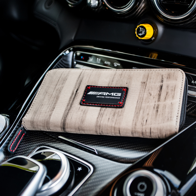 AMG Burnout Big Spender Wallet Beige