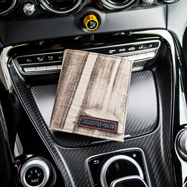 AMG Burnout Cash Men Wallet beige