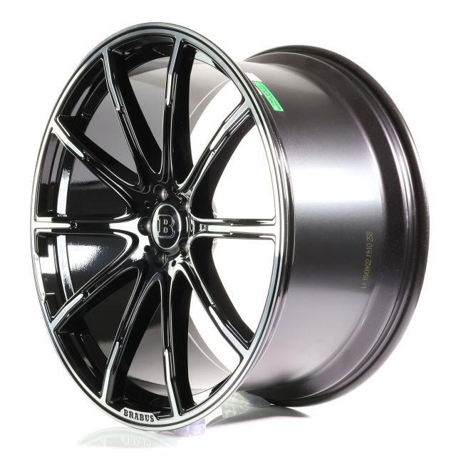 BRABUS 24-inch wheels Monoblock Z Platinum Edition black silver ...