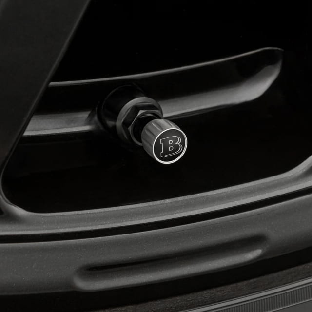 BRABUS valve cap set 4 pieces black original | VG-02-AL
