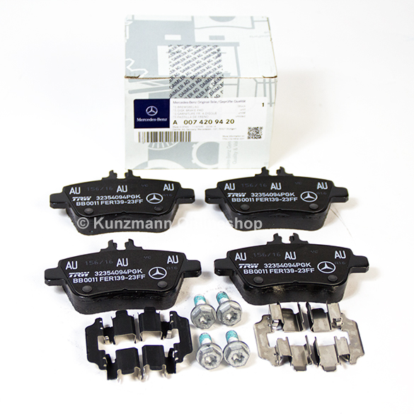 Bremsbeläge Hinterachse B-Klasse W246 A0074209420 Original Mercedes ...