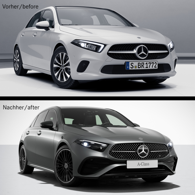 Facelift bonnet Powerdomes A-Class Mercedes-Benz | A1188804700