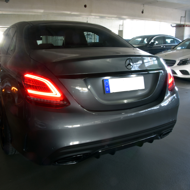 Tinted facelift LED tail lights C-Class W205 sedan Original Mercedes-Benz