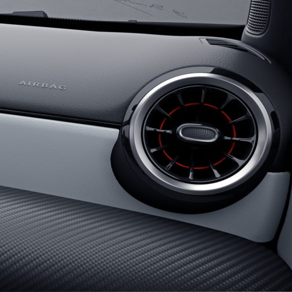 Air vents turbine look silver chrome A-Class Genuine Mercedes-Benz ...