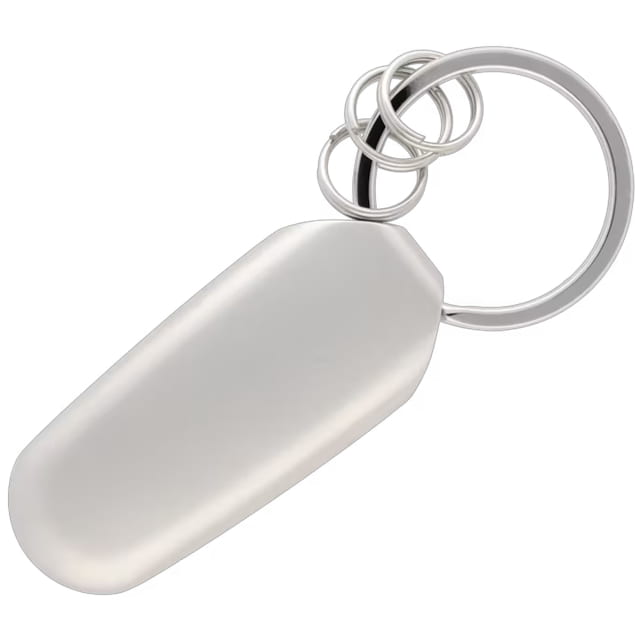 Key fob trim silver anthracite stainless steel wood Genuine Mercedes ...