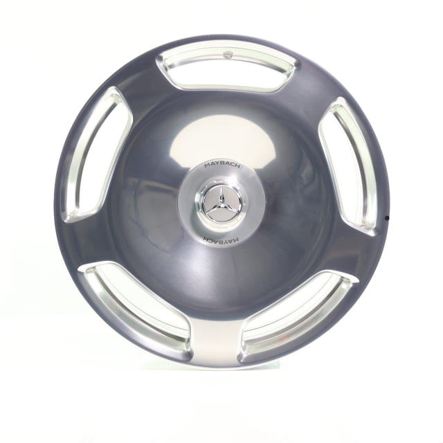 Nabendeckel Zentralverschlussdesign silber poliert Original Mercedes ...