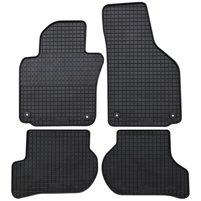 Petex Rubber floor mats VW Golf 6 4-piece black | 61110-Golf6
