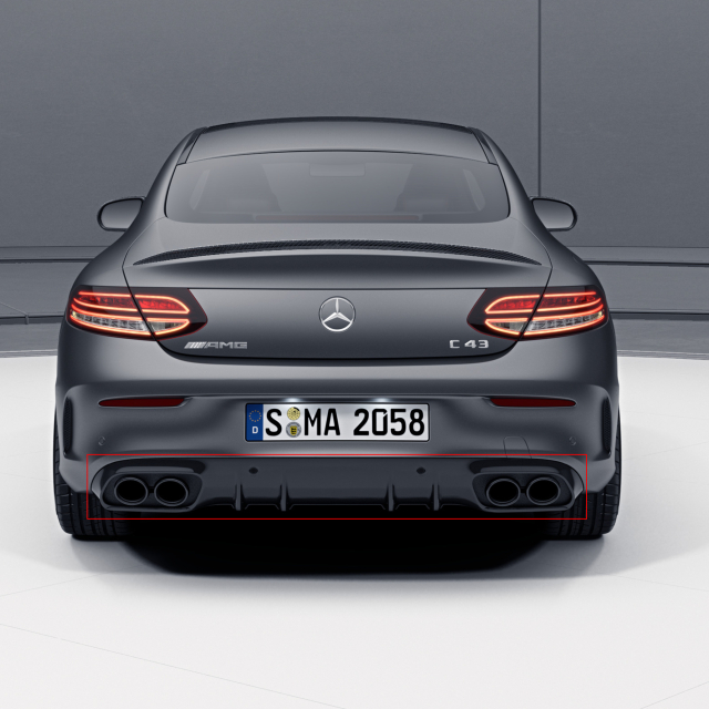 C 43 AMG Facelift Diffusor Mercedes-Benz C-Class C205/A205 | C43-C-A ...