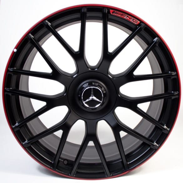 AMG 19 inch forged wheel C-Class W205 cross-spoke design edition 1 red ...