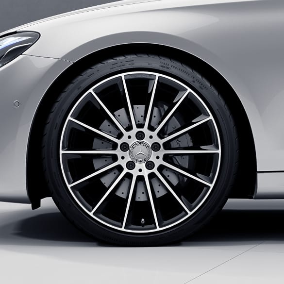 E43 AMG multi-spoke rim set 20 inch black E-Class W213 original ...