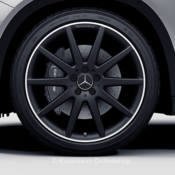 AMG 20 inch rim set Mercedes-Benz GLA X156 10-spoke-wheel high sheen ...