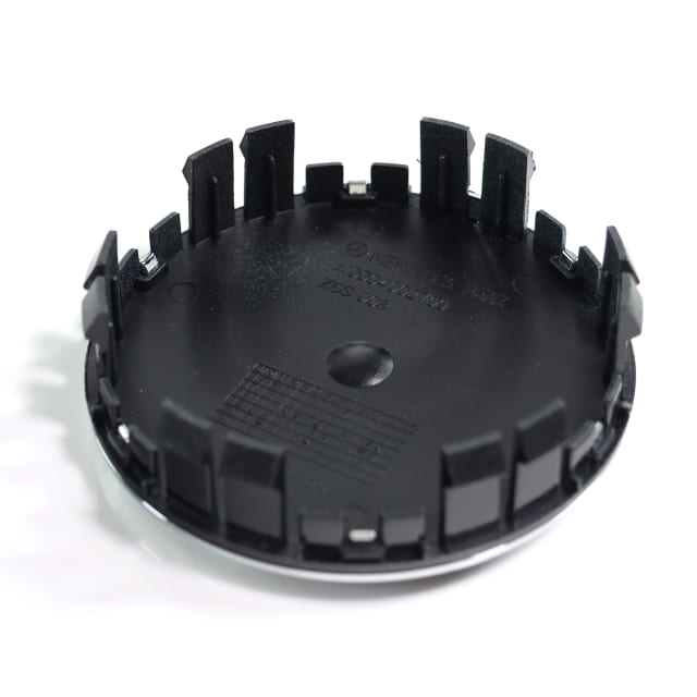 Wheel hub cap set black high sheen genuine Mercedes-Benz | A0004002700 9040